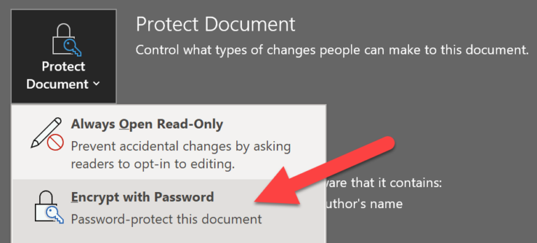 How To Password Protect Word Document Remove Password
